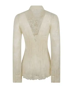 Ermanno Scervino Floral Lace Shirt