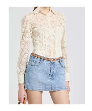 Ermanno Scervino Floral Lace Shirt