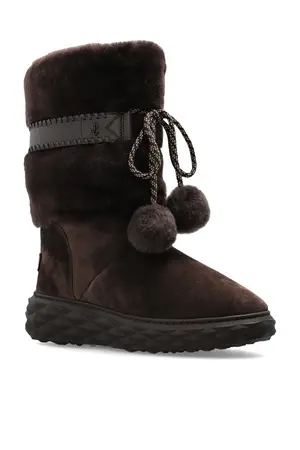 JIMMY CHOO Round-toe Short Boots