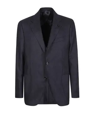 LARDINI Long-sleeved Casual Jacket - Blu