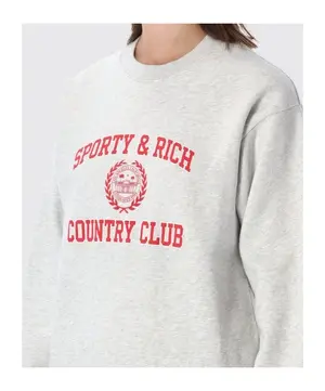 SPORTY  RICH Crew Neck Sweatshirt