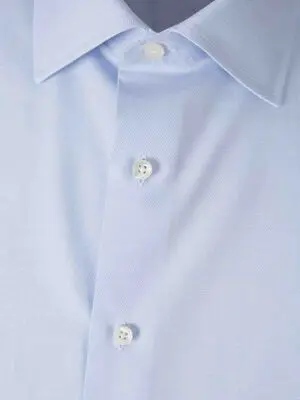 Canali Long Sleeved Plain Shirt