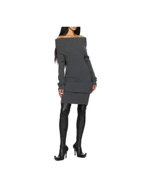 JEAN PAUL GAULTIER Off-the-shoulder Knit Dress - No