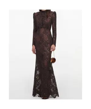 SELF-PORTRAIT Long-sleeved Dress