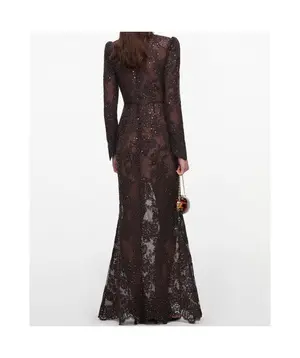 SELF-PORTRAIT Long-sleeved Dress