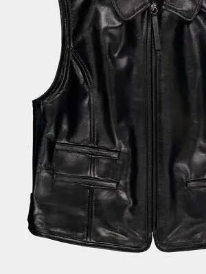 Marni Leather Zip-front Vest - No