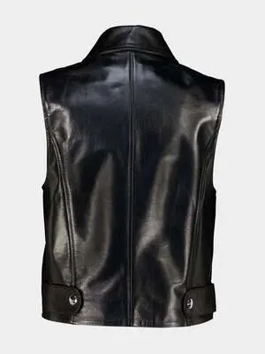 Marni Leather Zip-front Vest - No