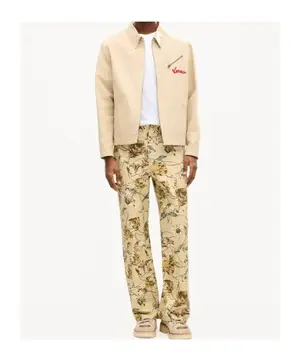 Kenzo Varsity' Embroidered Genderless Workwear Blouson In Cotton