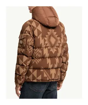 Moncler Boislune Hooded Corduroy Short Down Jacket