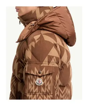 Moncler Boislune Hooded Corduroy Short Down Jacket