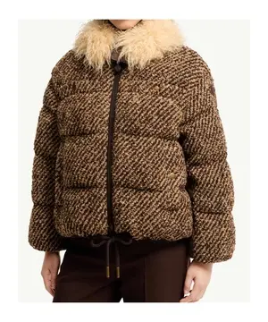 Moncler Dynamique Bouclé Short Down Jacket
