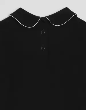 Dolce & Gabbana Logo-embroidered Peter Pan-collar Blouse