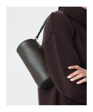 Stella McCartney Logo Bowling Bag - Brown