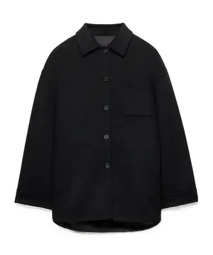 Prada Reversible Double Cashwool And Re-nylon Caban Jacket