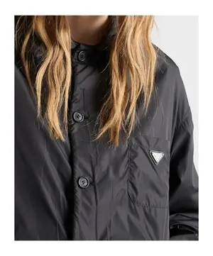 Prada Reversible Double Cashwool And Re-nylon Caban Jacket