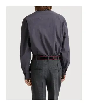 Marni Deep Grey Checked Poplin Shirt