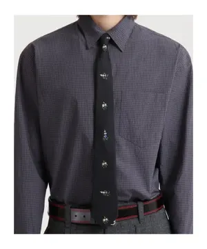 Marni Deep Grey Checked Poplin Shirt