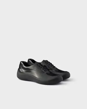 Prada Brushed Leather Sneakers