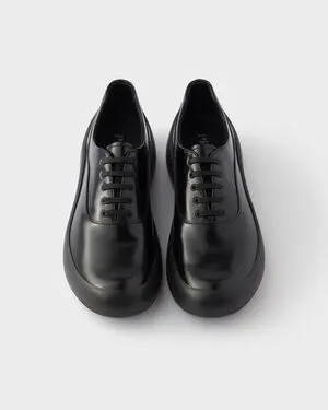 Prada Brushed Leather Sneakers