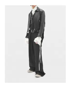 ANN DEMEULEMEESTER Gabardine Wool Waistcoat