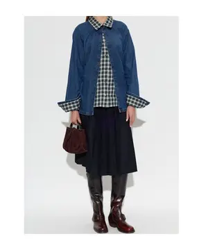 Dries Van Noten Wrap Denim Shirt