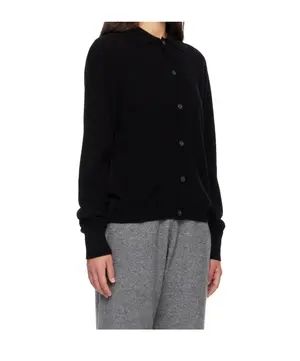 ENTIRE STUDIOS Button-up Collar Cardigan - Black