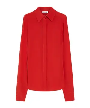 Sportmax Gemona Long-sleeved Crepe Shirt