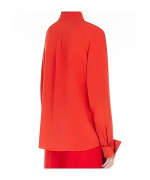 Sportmax Gemona Long-sleeved Crepe Shirt