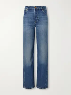 Guest In Residence Traveler Mid-rise Wide-leg Jeans - Blue