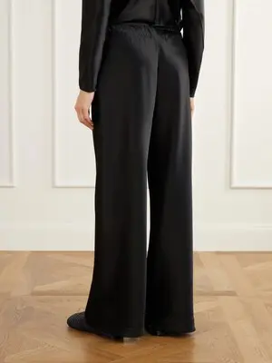 ALMADA Bias Satin Wide-leg Pants