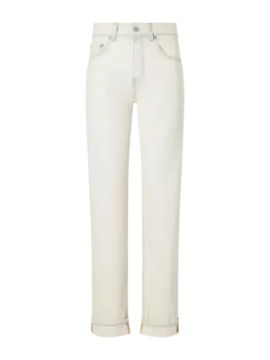 Guest In Residence Everyday High-rise Straight-leg Jeans - White