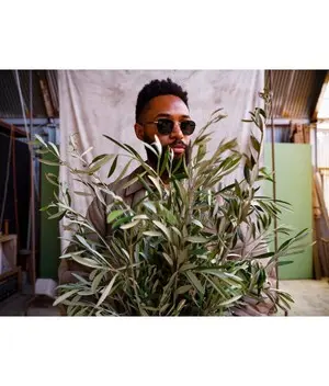 Garrett Leight Logo Sunglasses