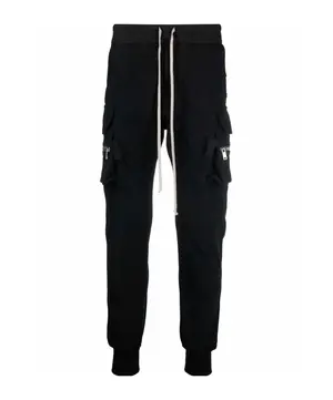 Rick Owens Drawstring Cargo Trousers - Black