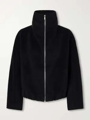 ALMADA Lindy Brushed Wool-blend Coat - Black