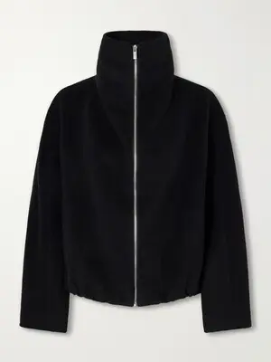 ALMADA Lindy Brushed Wool-blend Coat - Black