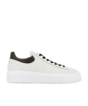 Hogan H-stripes Lace-up Sneakers - White