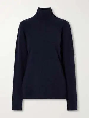 Tove Wool And Cashmere-blend Turtleneck Sweater - Midnight Blue