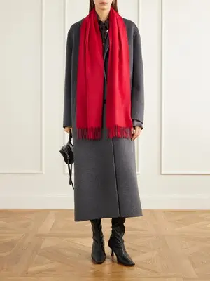 Johnstons Of Elgin Fringed Cashmere Scarf