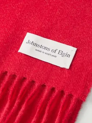 Johnstons Of Elgin Fringed Cashmere Scarf