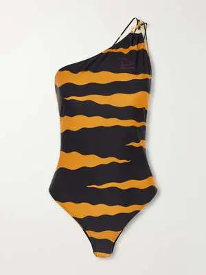 Emilio Pucci One-shoulder Printed Swimsuit - Multi
