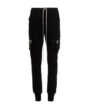 Rick Owens Mastodon Cargo Track Pants - Black
