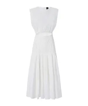 Pinko Cut-out Sleeveless Dress - White
