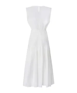 Pinko Cut-out Sleeveless Dress - White
