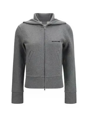 Balenciaga Logo-embroidered Zip-up Jacket