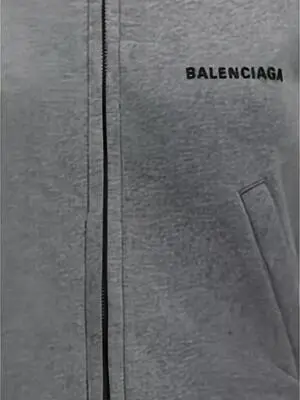 Balenciaga Logo-embroidered Zip-up Jacket