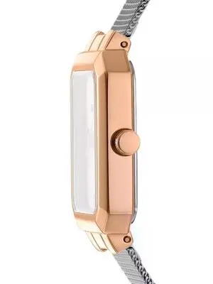 Dkny Rectangular-case 22mm Watch - Silver