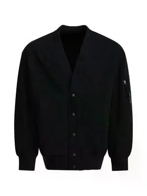 Comme Des Garçons Zip-pocket Press-stud Cardigan - Black