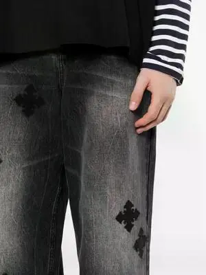 Ksubi Maxx Blakk Metal Kraftwerk Wide-leg Jeans