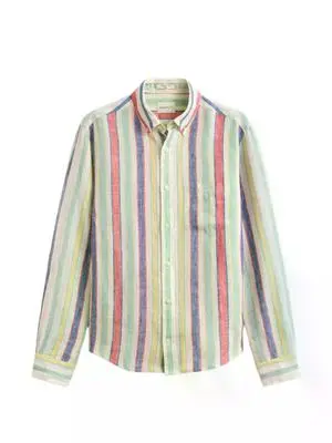 Gant Striped Linen Shirt - Neutrals