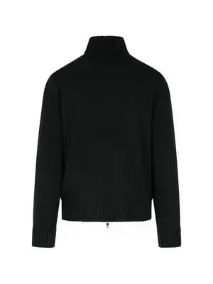 Moncler Quilted-front Ribbed Cardigan